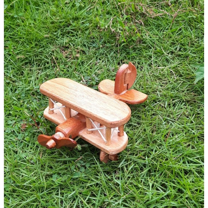 Jual MINIATUR PESAWAT CAPUNG DARI KAYU DEKORASI HIASAN DINDING | Shopee ...