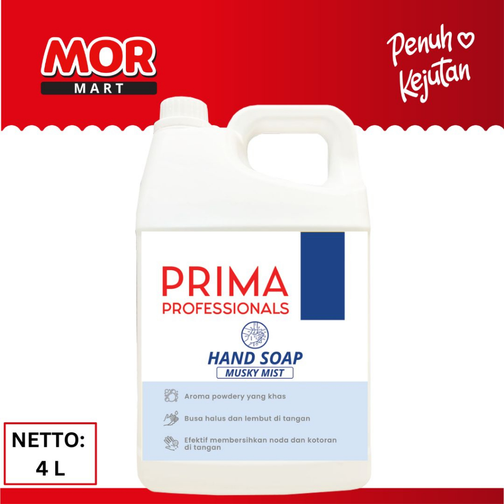 Jual PRIMA Musky Mist Hand Soap Sabun Cuci Tangan Galon 4 L | Shopee ...