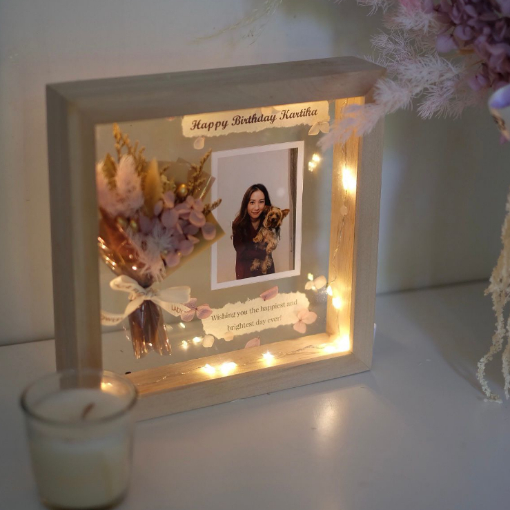 Jual FLOWER BOUQUET FRAME WITH PHOTO - CUSTOM HADIAH KADO WISUDA ULANG ...