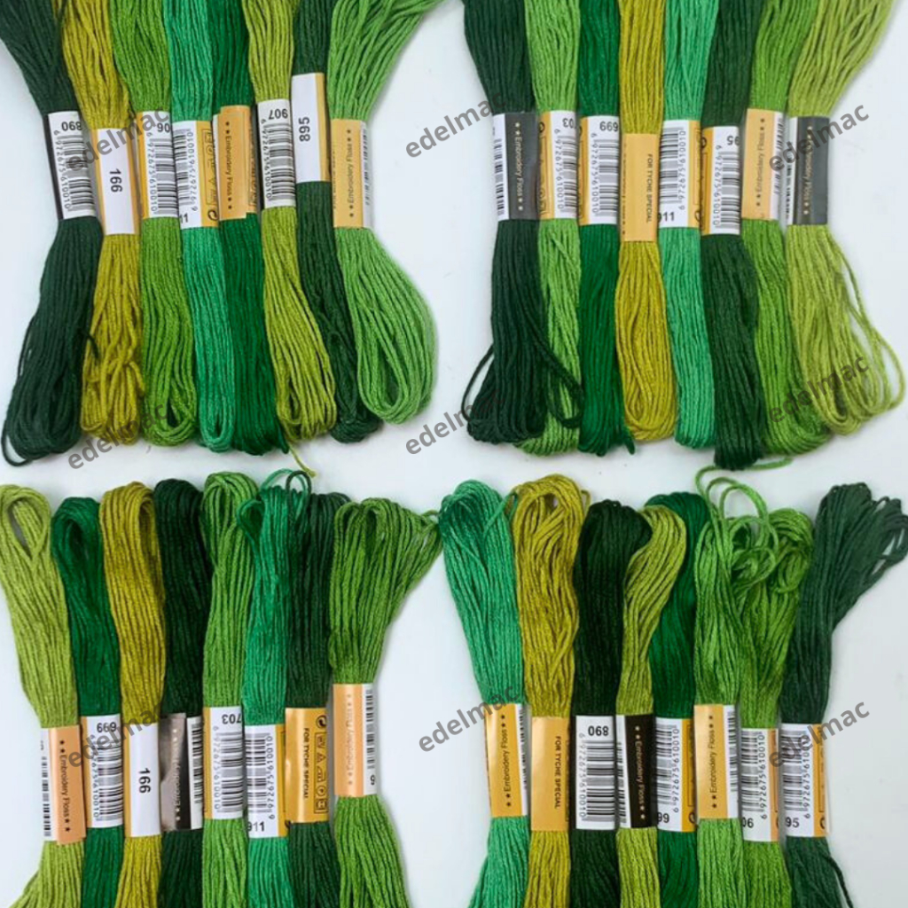 Jual Benang Sulam Premium Embroidery Thread Cross Stitch Cotton Floss ...