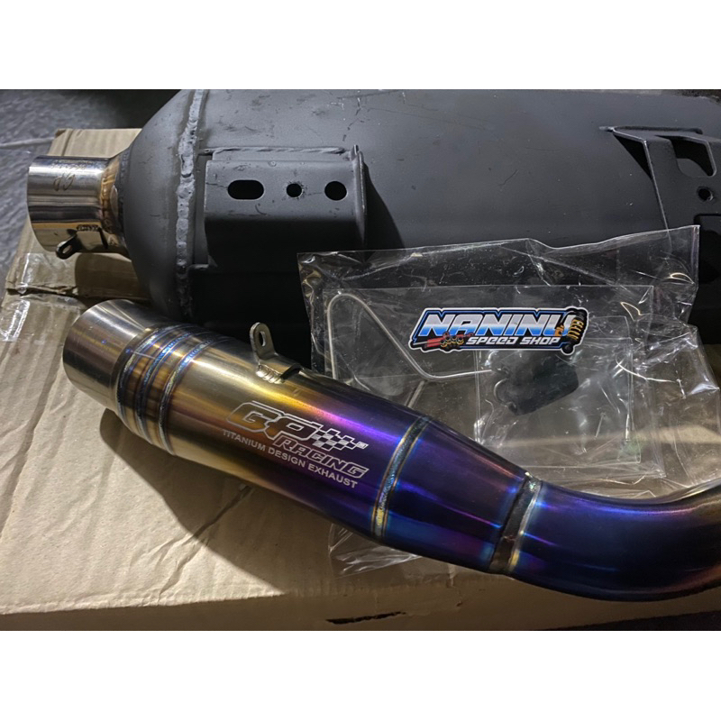 Jual Knalpot XMAX 300cc Gp Racing Leheran knalpot titanium | Shopee ...