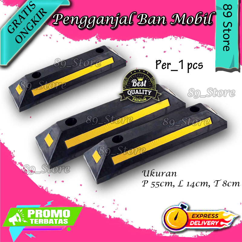 Jual KARET GANJALAN BAN MOBIL RUBBER WHEEL STOPPER PENGGANJAL BAN MOBIL ...