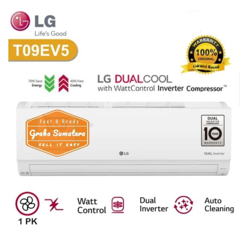 Jual AC LG 1PK Dual Cool Inverter Watt Control R32 Terbaru Murah Medam ...