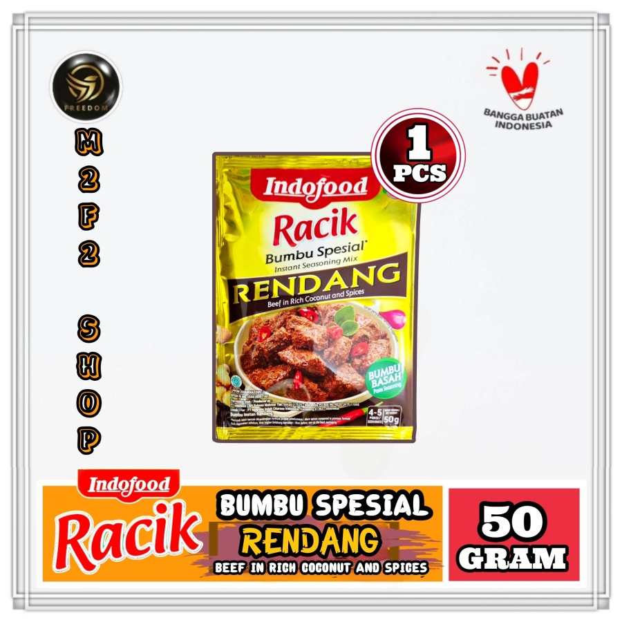 Jual Indofood Racik Bumbu Basah Spesial Rendang Beef in Rich - 50 gr ...