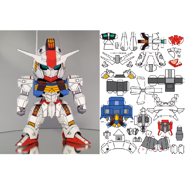 Jual DIY pola kertas Papercraft Gundam Aerial | Shopee Indonesia