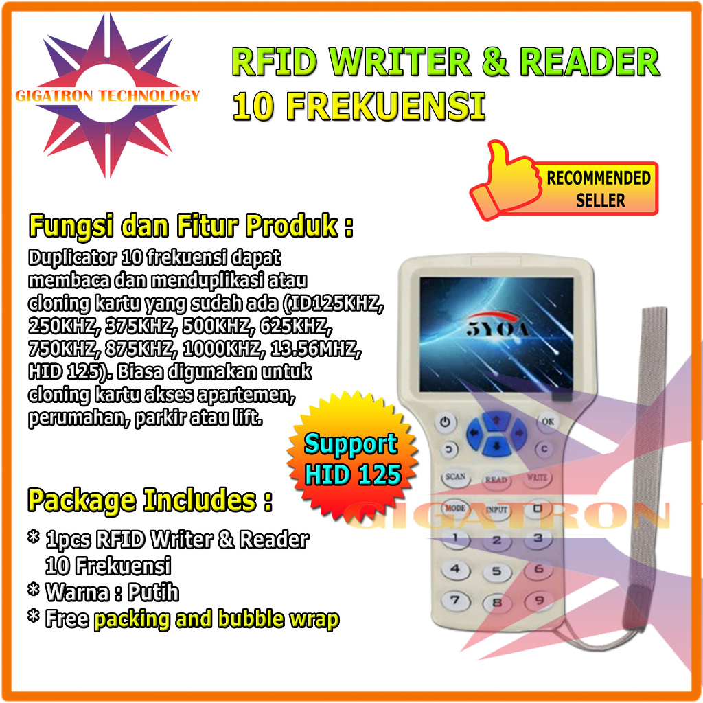 Jual Duplicator Smart Card RFID Alat Reader Copy ID IC Proximity Card ...