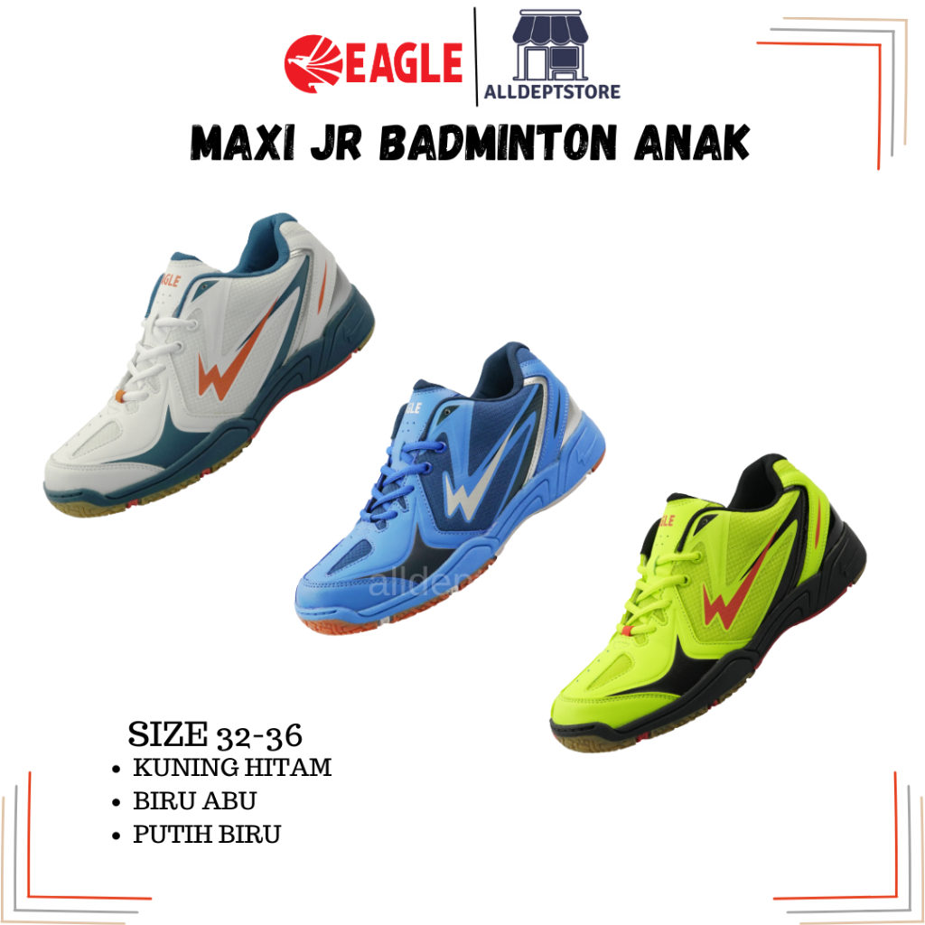 Jual Maxi Jr Eagle Sepatu Bulutangkis Pria Badminton Shoes | Shopee Indonesia