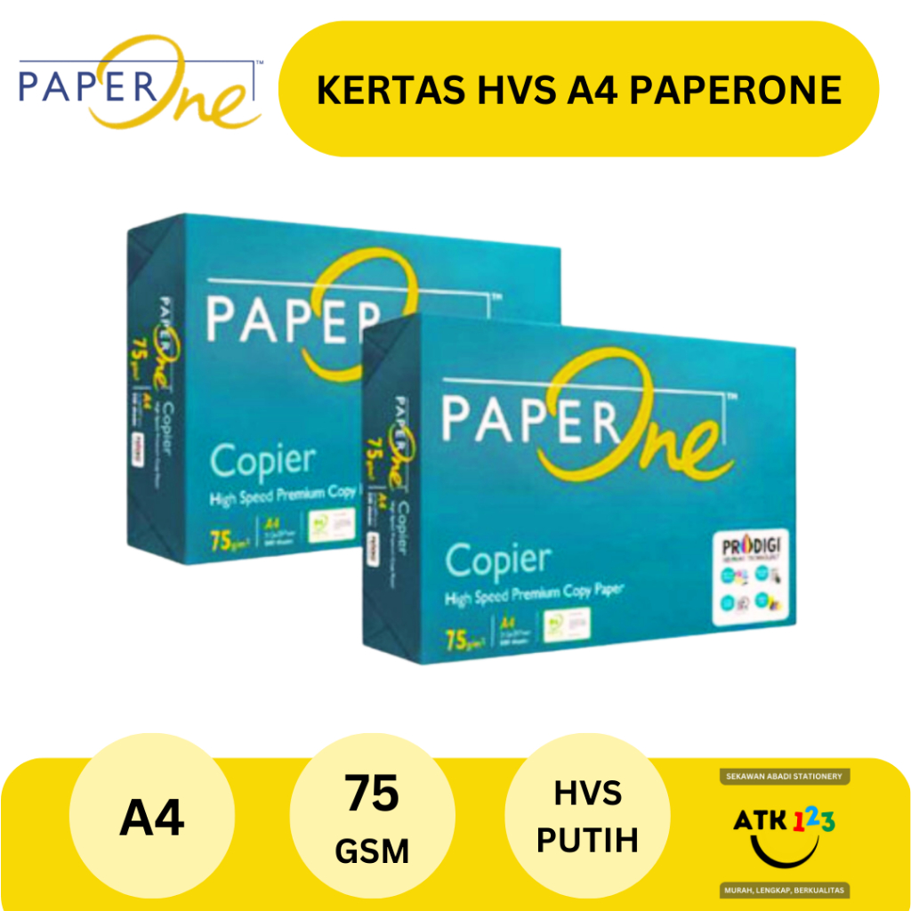 Jual Kertas HVS A4 75 gsm Merk Paper One | Shopee Indonesia