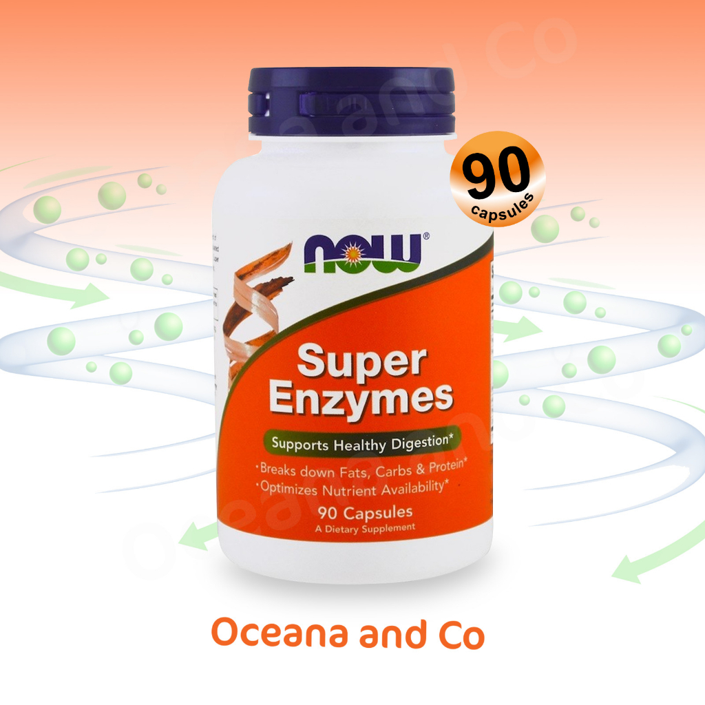 Jual Super Enzymes, 90 Capsules, Now Foods | Suplemen Enzim Pencernaan ...