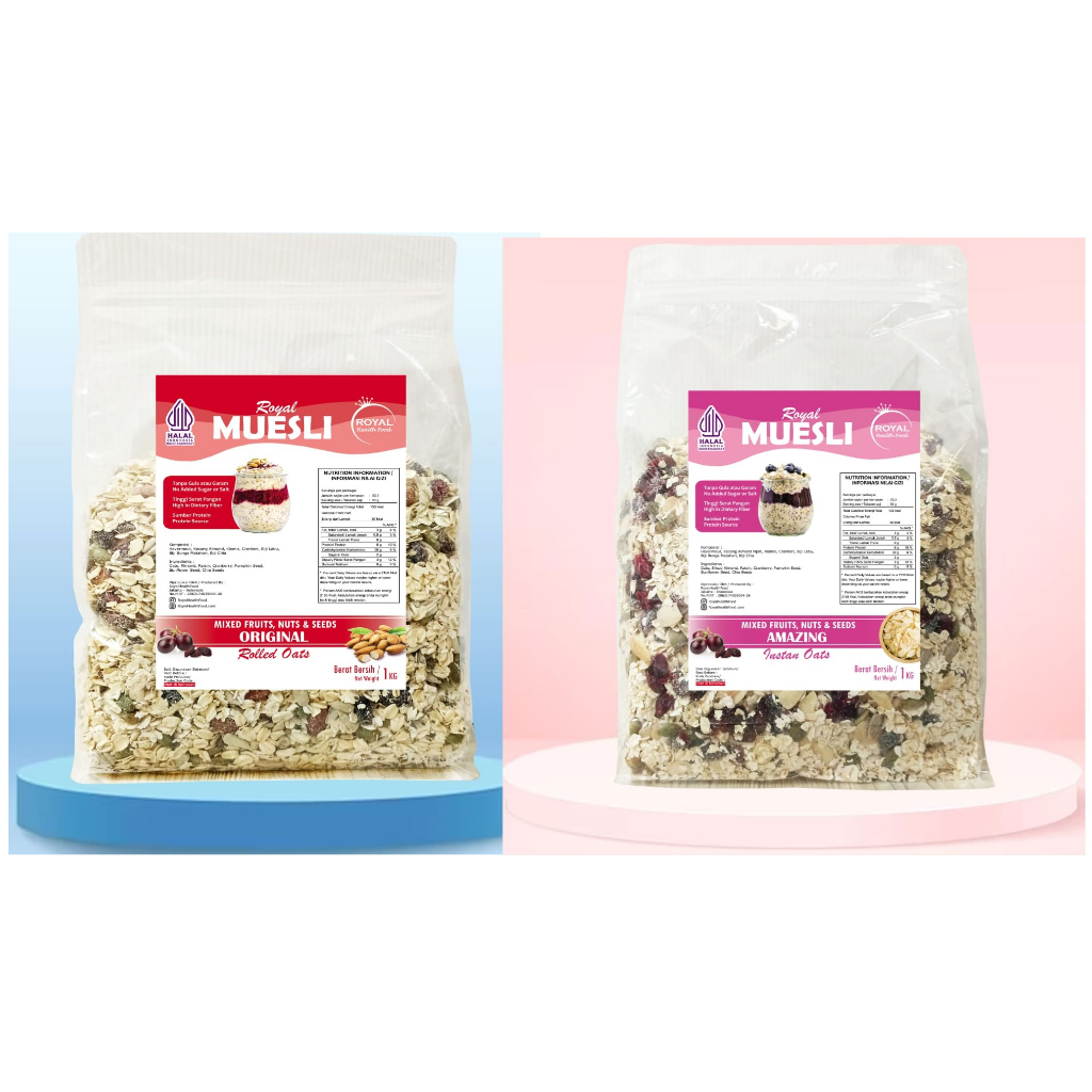 Jual Royal Muesli Kemasan HEMAT 1 KG | Shopee Indonesia