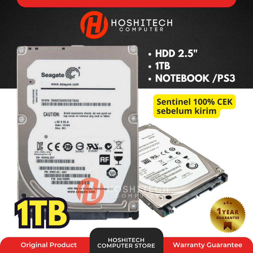 Jual HARDISK LAPTOP 1TB HDD SEAGATE NOTEBOOK 2.5 INCH | Shopee Indonesia