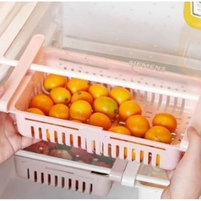 Jual Rak Kulkas Multifungsi Storage Box Kulkas Organizer Sliding Rak ...