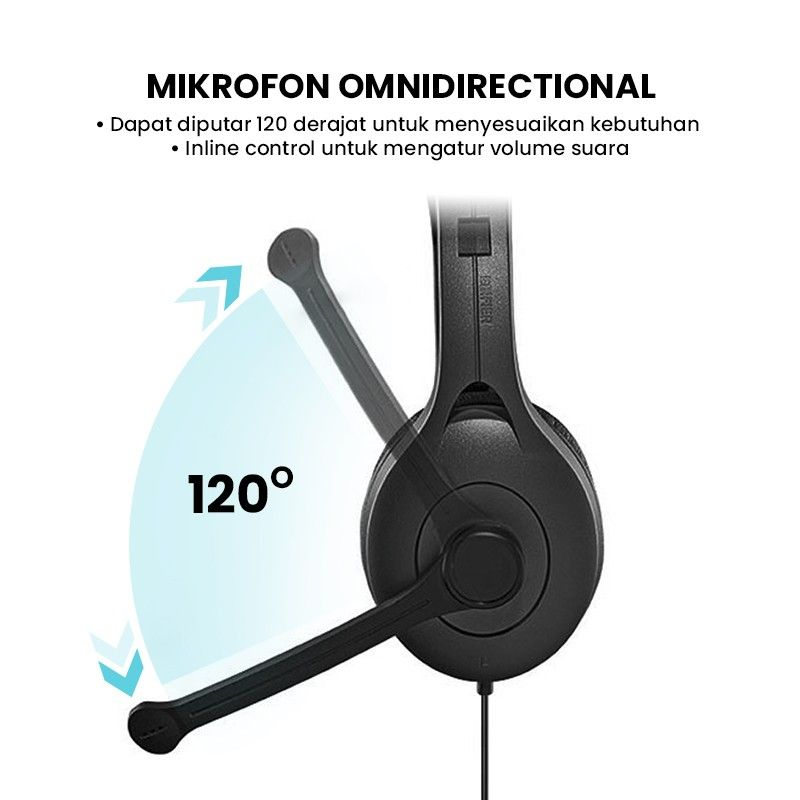 Jual Edifier K800 Headphone Communicator with Mic - BLACK - 1 Tahun ...