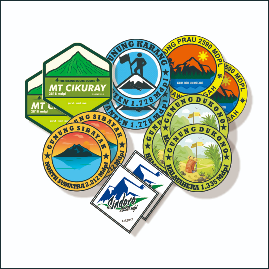 Jual Stiker Pendakian/Sticker Mountain Merchandise/Stiker Gunung/Stiker ...