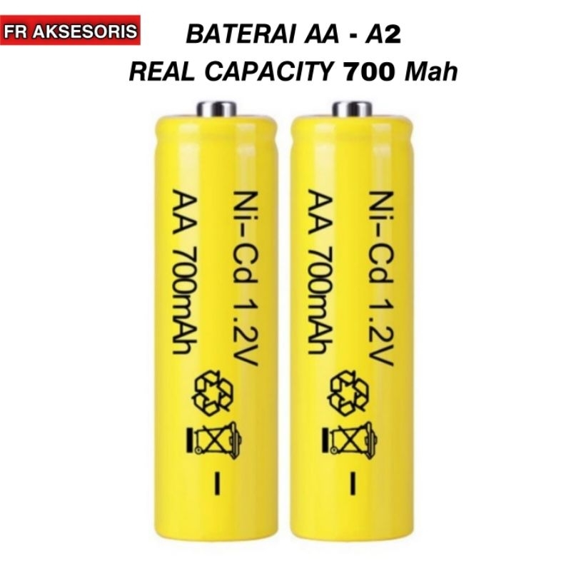 Jual BATERAI CAS AA A2 1000mAh AAA A3 600mAh RECHARGEABLE BATERAI ...
