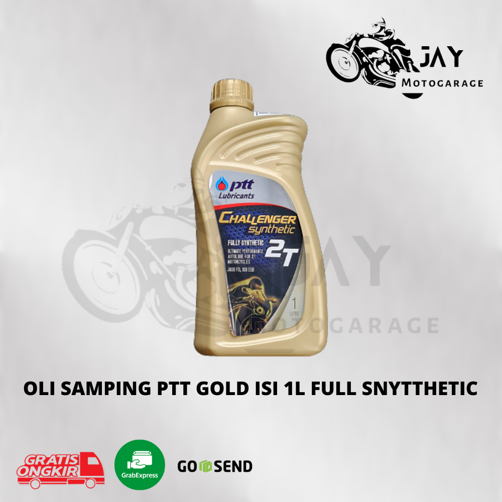 Jual Oli PTT Challenger Gold Oli Samping 2T FULL SYNTHETIC 1 Liter JASO ...