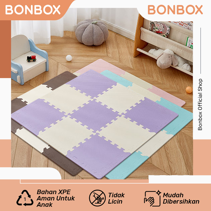 Jual BONBOX BMT30201 30x30cm Isi 9 pcs Playmat Matras Puzzle Evafoam ...