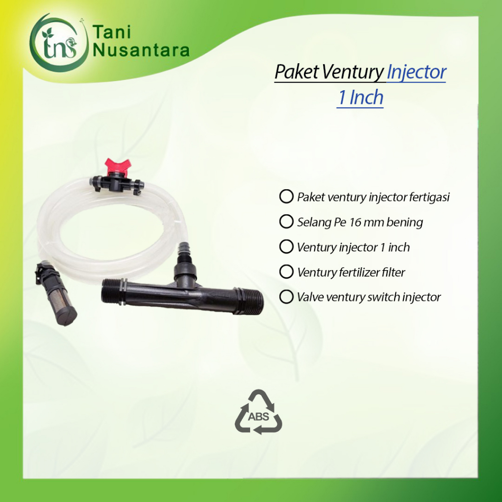 Jual Paket Hidroponik Selang Ventury Venturi Filter Injektor 1/2 Inch 3 ...