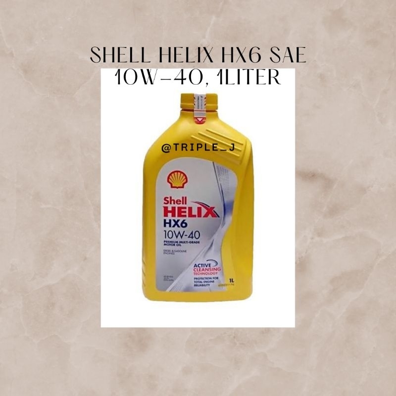 Jual oli mesin bensin Original Barcode scan Shell Helix HX6 10w-40 SN 1 ...