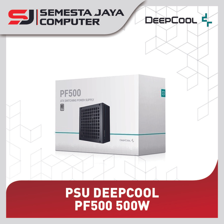 Jual PSU DeepCool PF500 500Watt 80+ All Flat Cable Power Supply ...