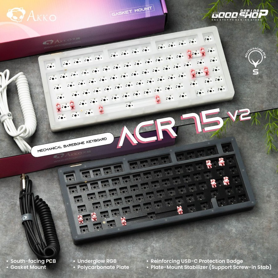 Jual Akko ACR 75 V2 BAREBONE KIT - Keyboard Gaming | Shopee Indonesia