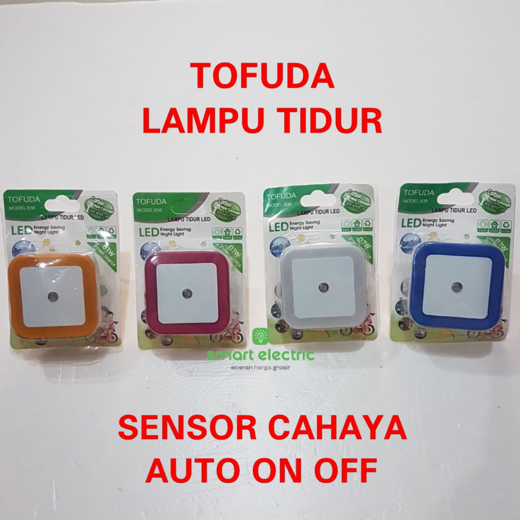 Jual Tofuda Lampu Tidur Sensor Cahaya Light LED Otomatis Murah Bagus ...