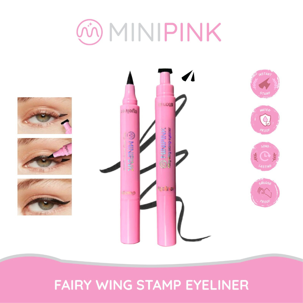 Jual BPOM CMAADU Eyeliner Double Head Black Quick Dry Vamp Stamp Tool ...