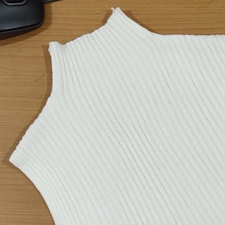 Jual AJW Inner Rajut Turtleneck Tanpa Lengan Premium Import Bahan Halus ...