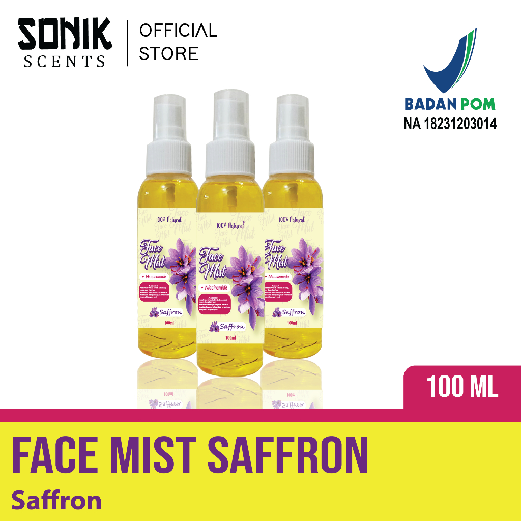 Jual SONIK SCENTS - Face Mist Saffron with Niacinamide 100ml - Saffron ...