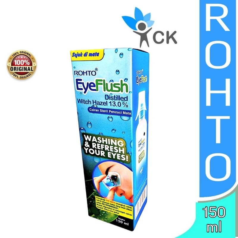 Jual ROHTO EYE FLUSH 150 ML cairan pencuci mata steril dan bersih ...