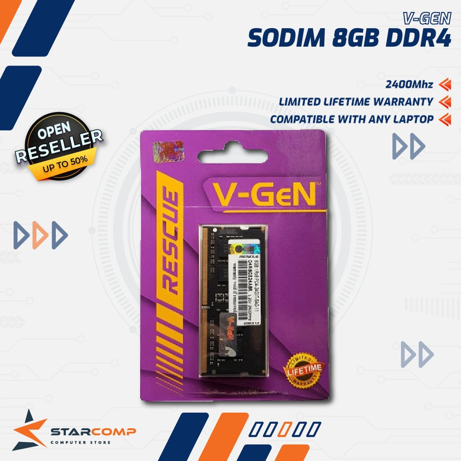 Jual Sodim V-GEN 8GB DDR4 Rescue PC-19200/2400Mhz | Shopee Indonesia