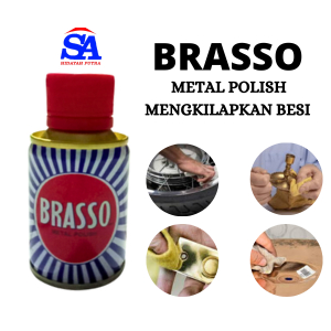Jual BRASSO METAL POLISH 100 ML PENGKILAP BESI brasso, pembersih logam ...