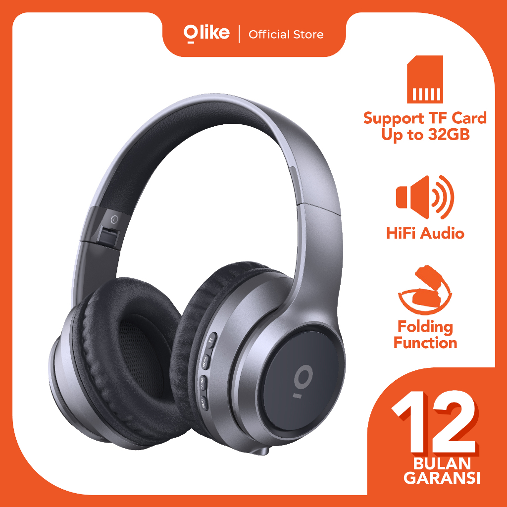 Jual OLIKE HEADPHONE BLUETOOTH MIC HANDSFREE HEADSET EARPHONE WIRELESS ...