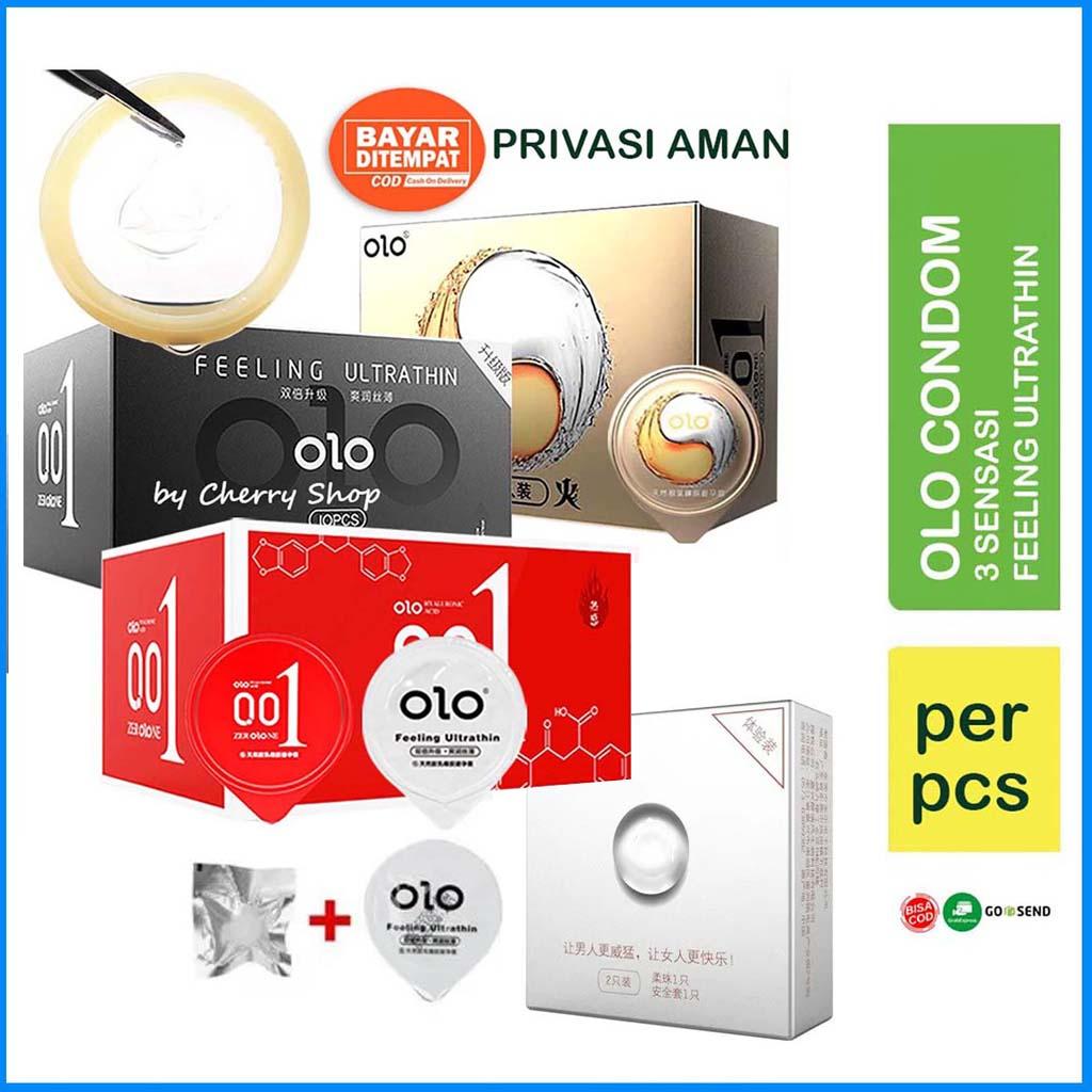 Jual [PRIVASI AMAN | SUPER TIPIS | PER PCS] Kondom Condom OLO 001 koncom Dengan 3 Sensasi Bahan ...