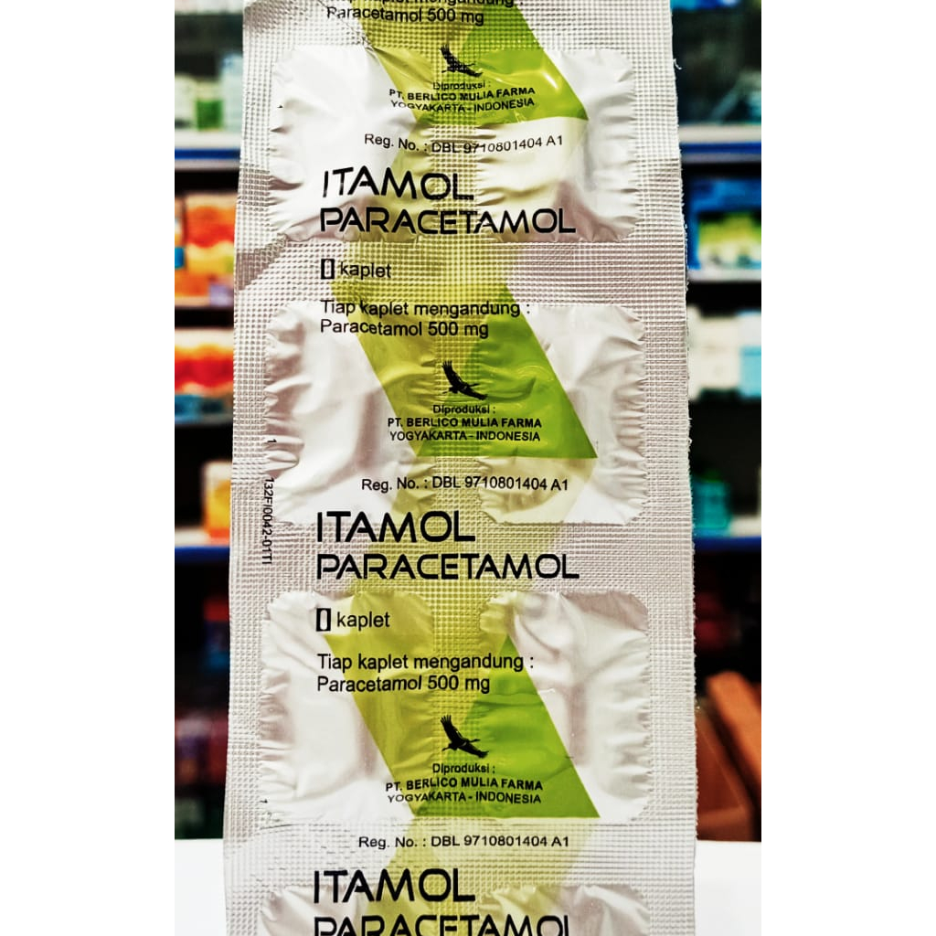 Jual Itamol 500MG 𝟏 𝐒𝐓𝐑𝐈𝐏 𝐈𝐒𝐈 𝟏𝟎 𝐊𝐀𝐏𝐋𝐄𝐓 - Paracetamol 500MG Obat Demam ...