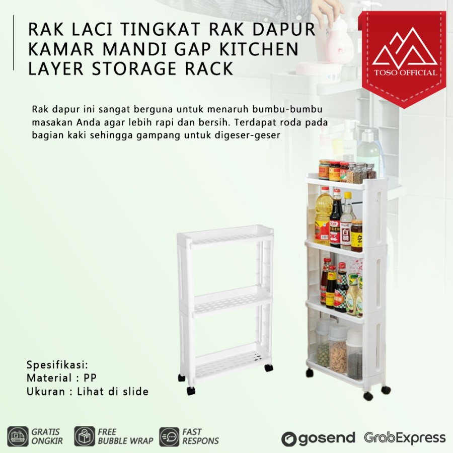 Jual RAK LACI TINGKAT RAK DAPUR KAMAR MANDI GAP KITCHEN LAYER STORAGE ...