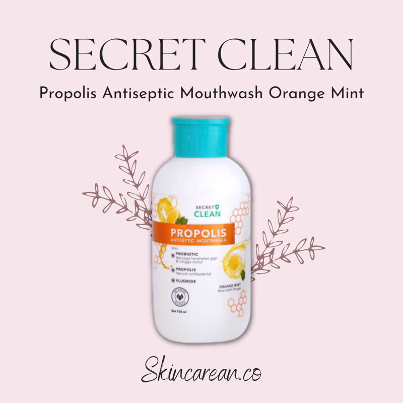 Jual Secret Clean Propolis Antiseptic Mouthwash 150 ml | Shopee Indonesia
