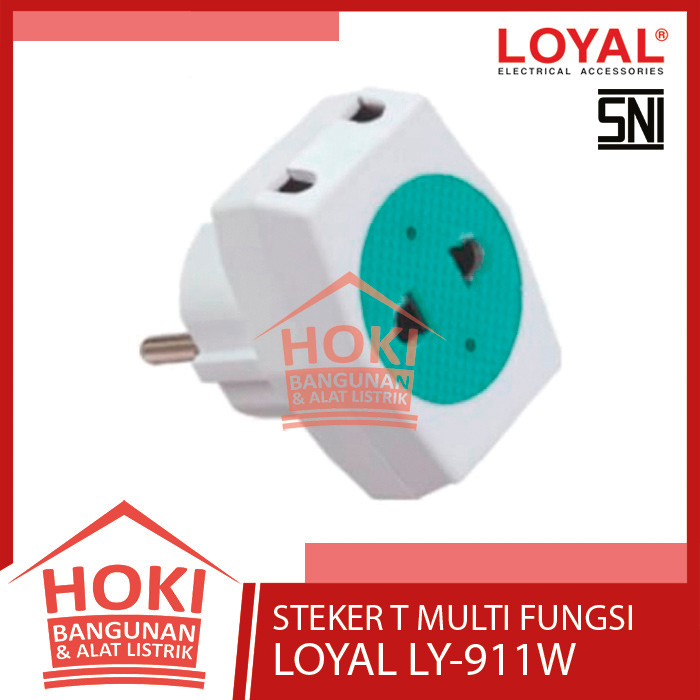 Jual STEKER T SERBAGUNA LOYAL LY 917 - Colokan Stop Kontak Universal ...