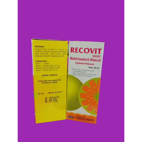 Jual RECOVIT SYRUP 100ML MULTIVITAMIN | Shopee Indonesia