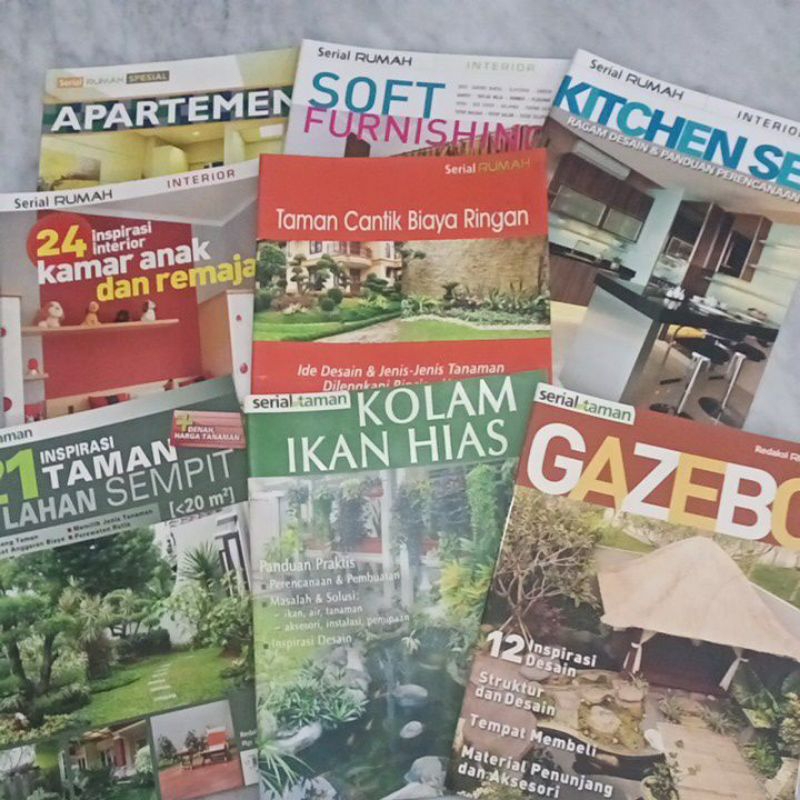Jual Preloved Majalah Serial Rumah dan Majalah Serial Taman / Majalah ...