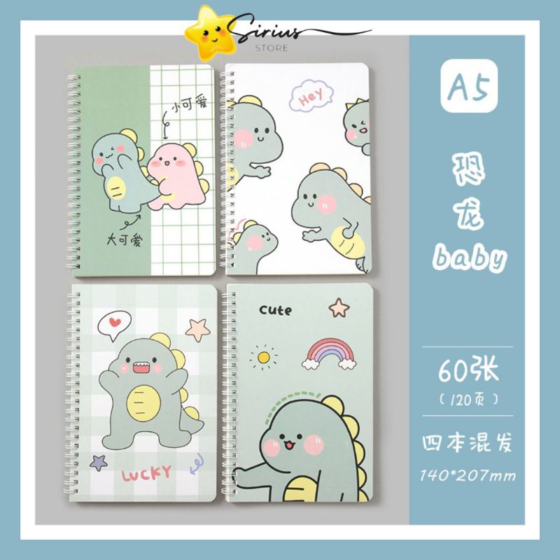 Jual 60 Lembar Buku Tulis A5 Spiral Notebook Aesthetic Estetik Journal ...