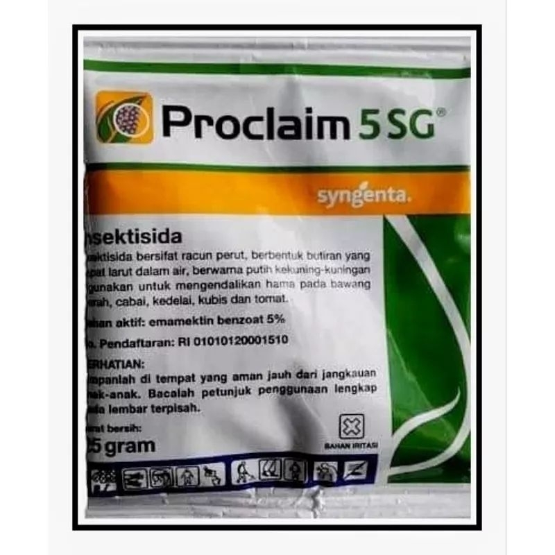 Jual Insektisida PROCLAIM 5SG Obat Ulat Tanaman 25 gram | Shopee Indonesia
