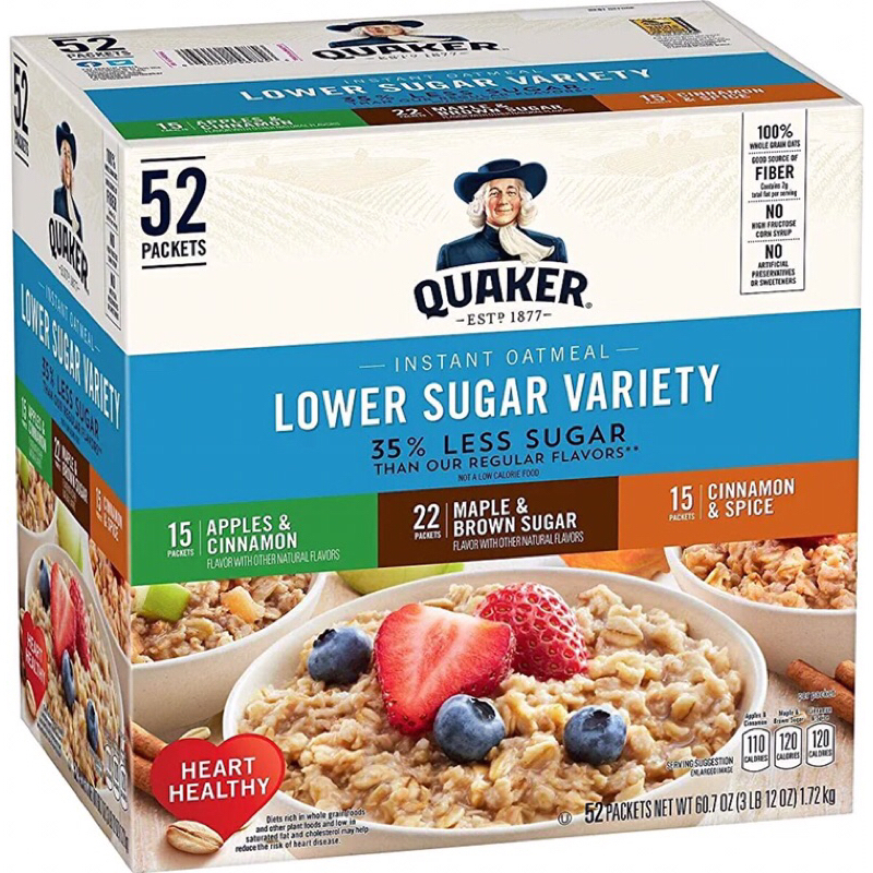 Jual Quaker Oatmeal Lower Sugar Sachet | Shopee Indonesia