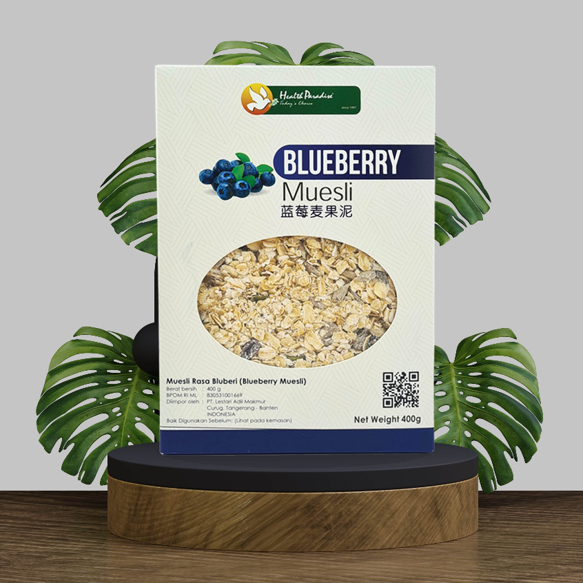 Jual HP Organic Blueberry Muesli 400gr Muesli Organik | Shopee Indonesia