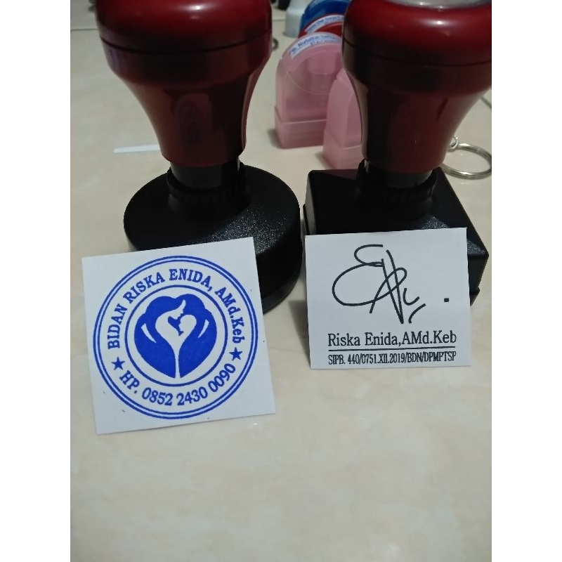 Jual STEMPEL NAMA DAN TANDA TANGAN - PARAF | Shopee Indonesia