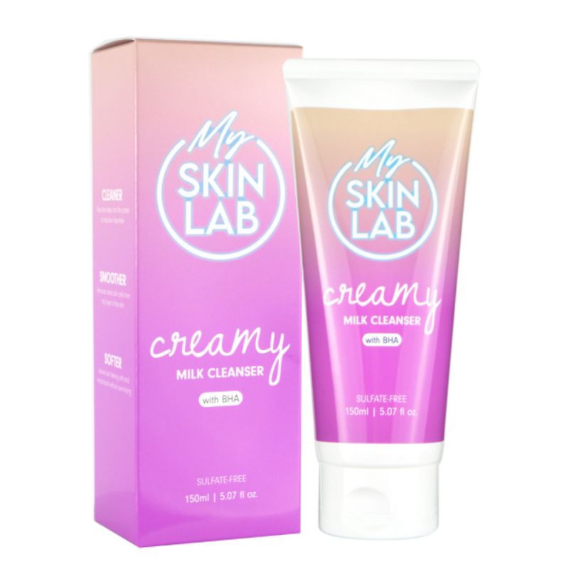 Jual My Skin Lab Creamy Milk Cleanser With BHA 150ml | Shopee Indonesia