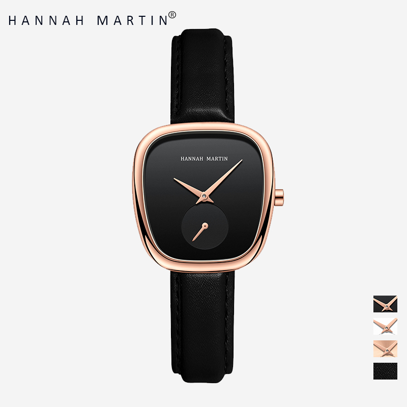 Jual HANNAH MARTIN Jam Tangan Wanita Mode Bisnis Display Kuarsa Kulit ...