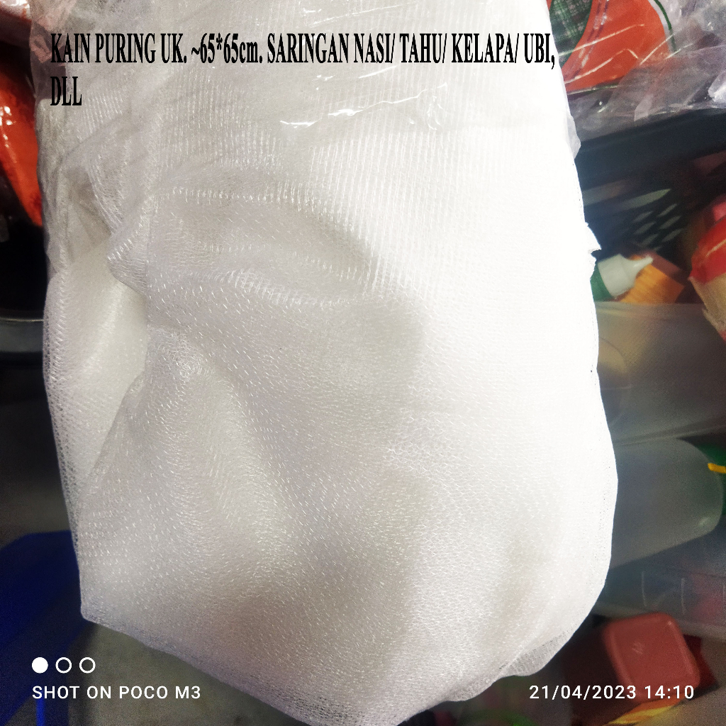 Jual KAIN PURING / KAIN GEMBOL / PURING NASI / SARINGAN TAHU, KELAPA ...