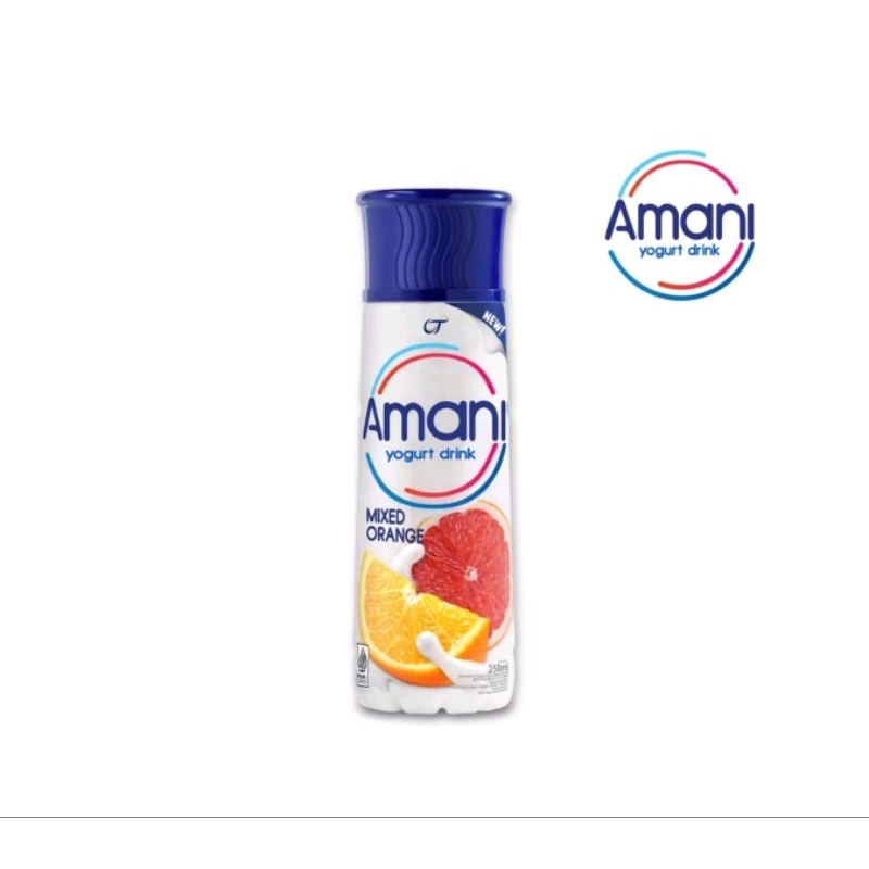 Jual AMANI YOGURT DRINK MIX ORANGE SUSU FERMENTASI 250 ML | Shopee Indonesia