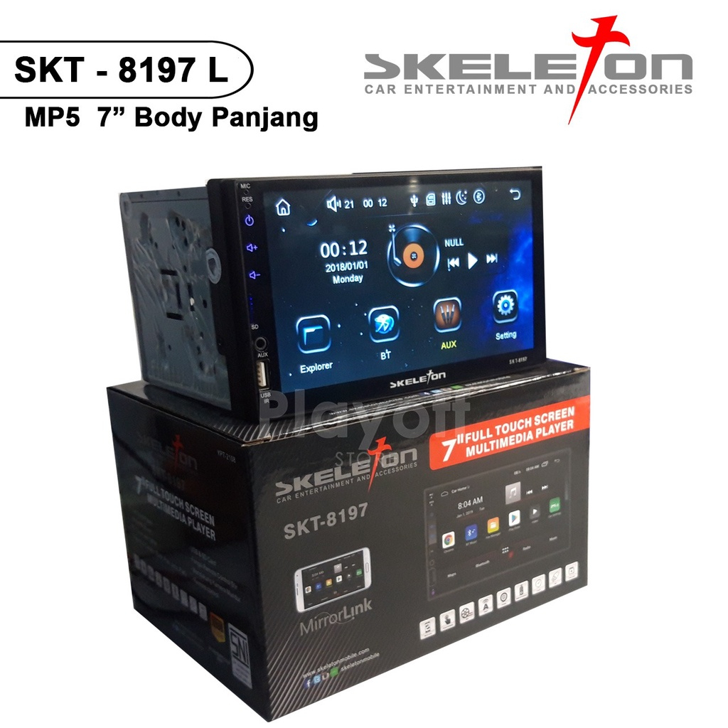 Jual Double Din Skeleton SKT-8197 Full Touch Panel 7 Inch TV Mobil Head Unit Universal Support ...